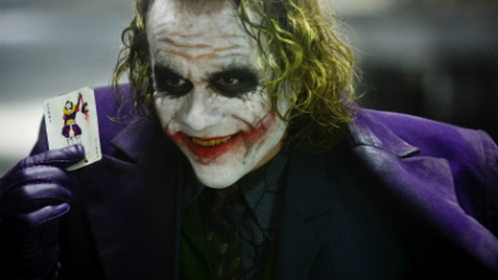 Heath Ledger Joker Svart Og Hvit